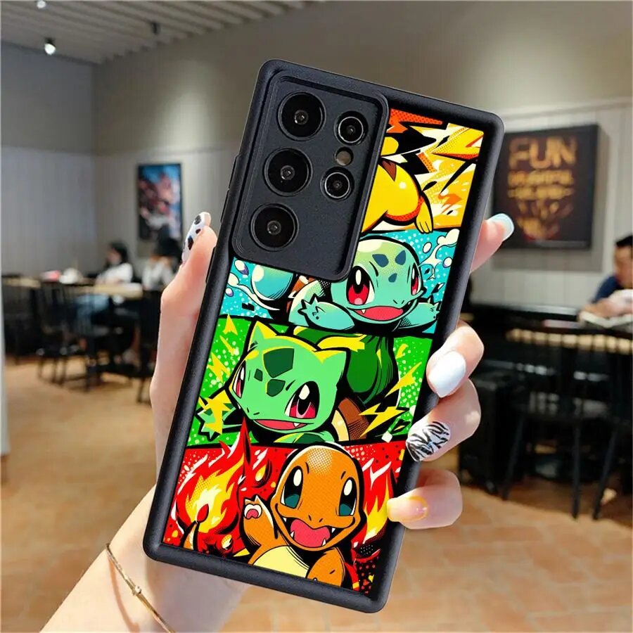 Чехол с аниме-принтом P-Pokemons для Samsung Galaxy S26 Ultra S22 S21 S24 Galaxy S21 + 5G, Mix01