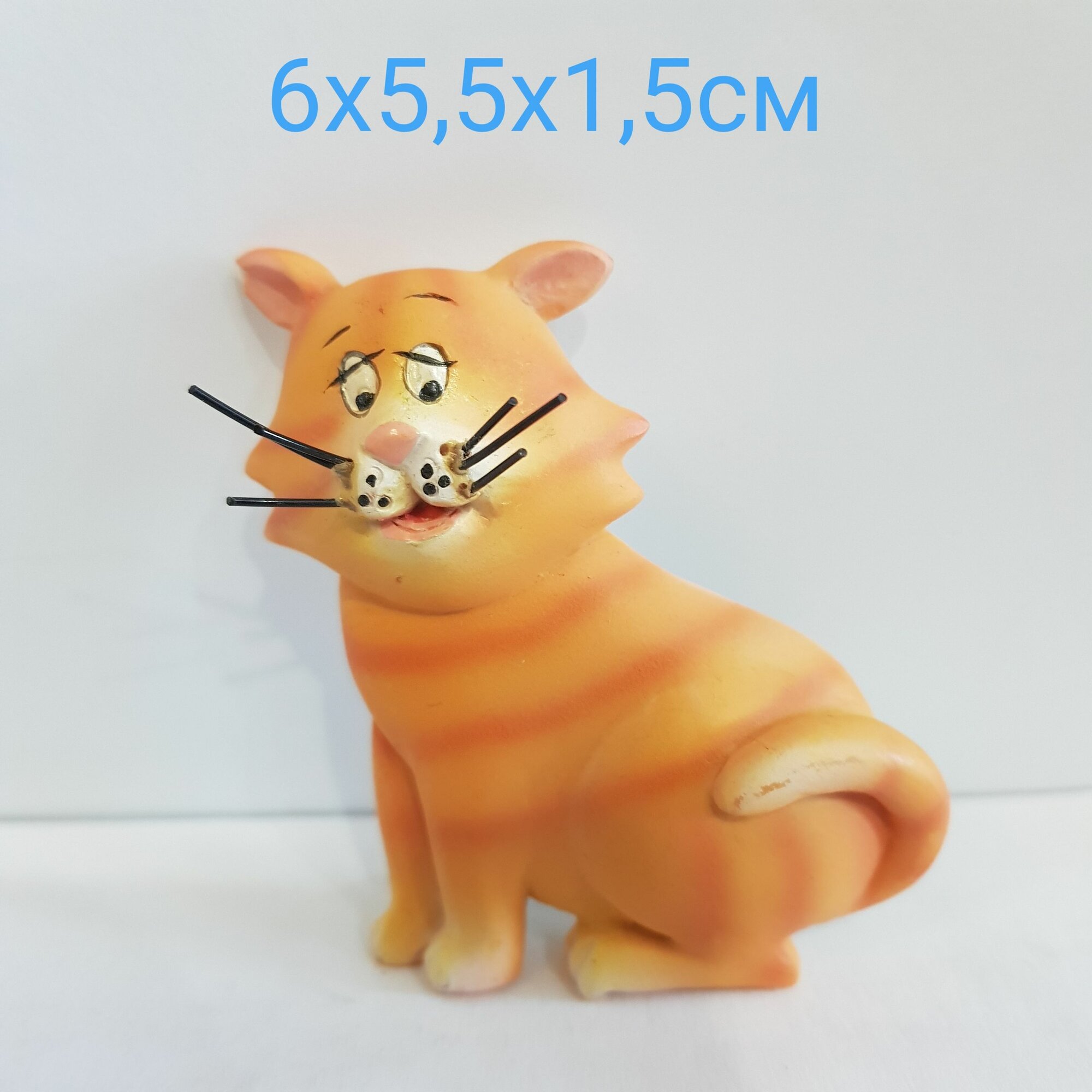 Изделие декоративное Магнит "Кот" 6х5,5х1,5см, полистоун, 2388А