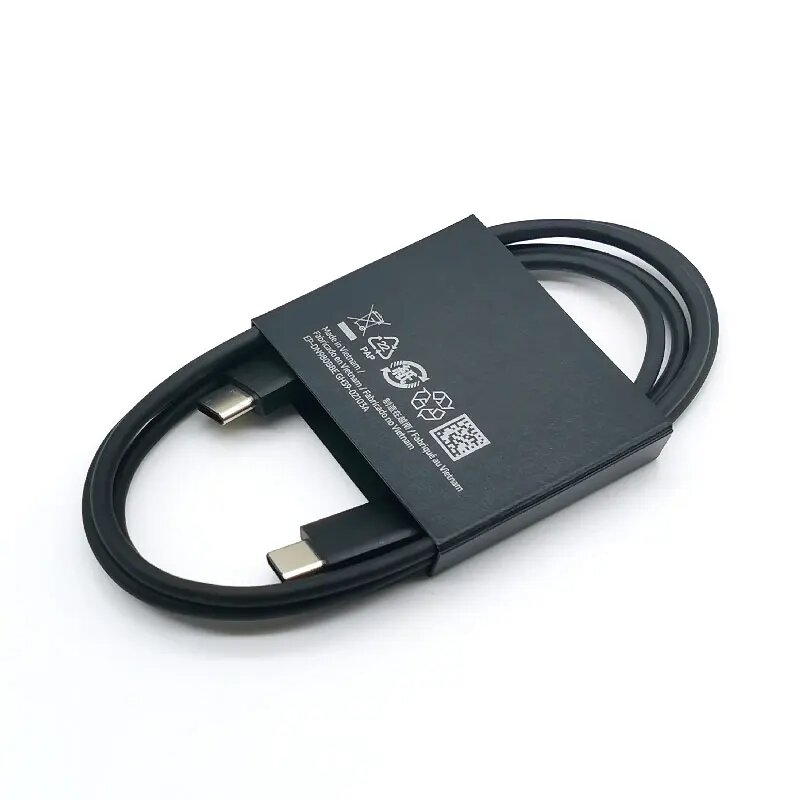 Для Samsung 3A USB Type C to Type C Кабель Super Fast Charge Line Для Galaxy S25 S24 S23 S22 черный