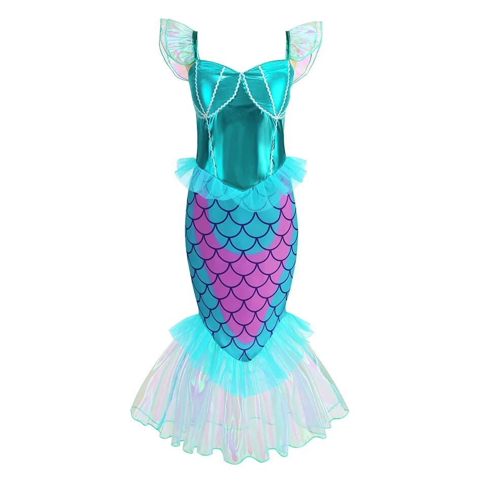 Платье Принцессы Диснея Русалка для девочки фиолетовое 2T(tag 100), Mermaid Dress 5