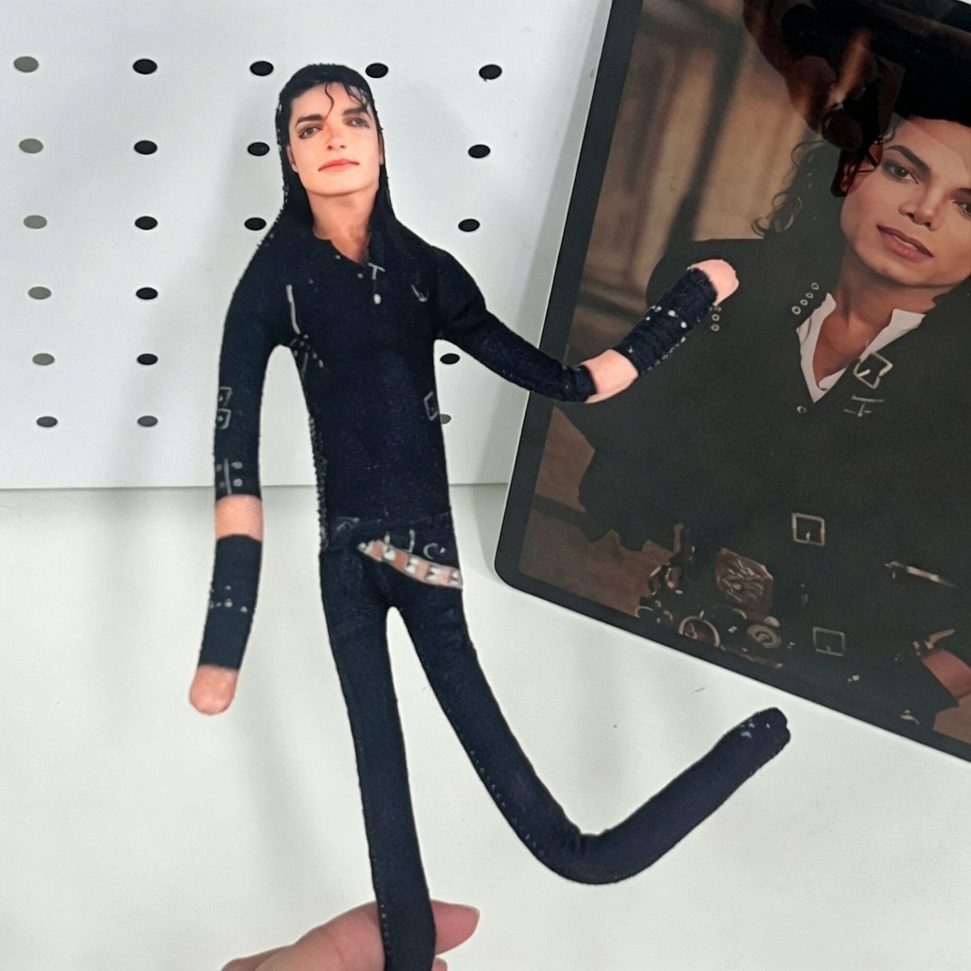 Плюшевая кукла Майкла Джексона 28 см Черный, Michael A