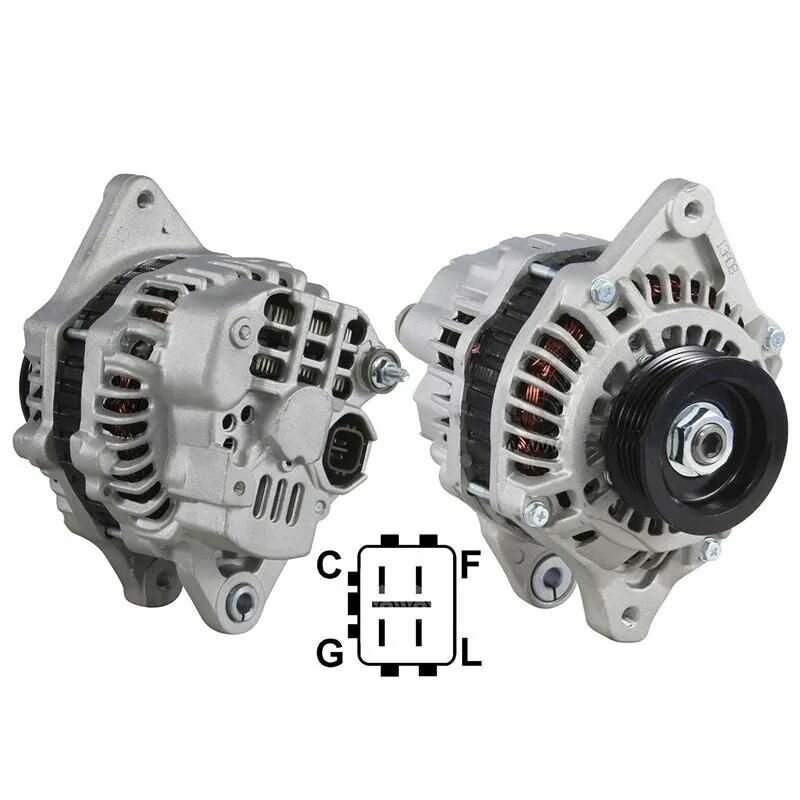 Генератор SAT ST-31100-RSH-004 HONDA FIT/JAZZ/CIVIC/MOBILIO 1.3/1.5 02- L13A/L15A 12V 80A