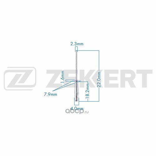 Заклёпка Mercedes-Benz (миним. кол-во заказа 10 шт) ZEKKERT be3683