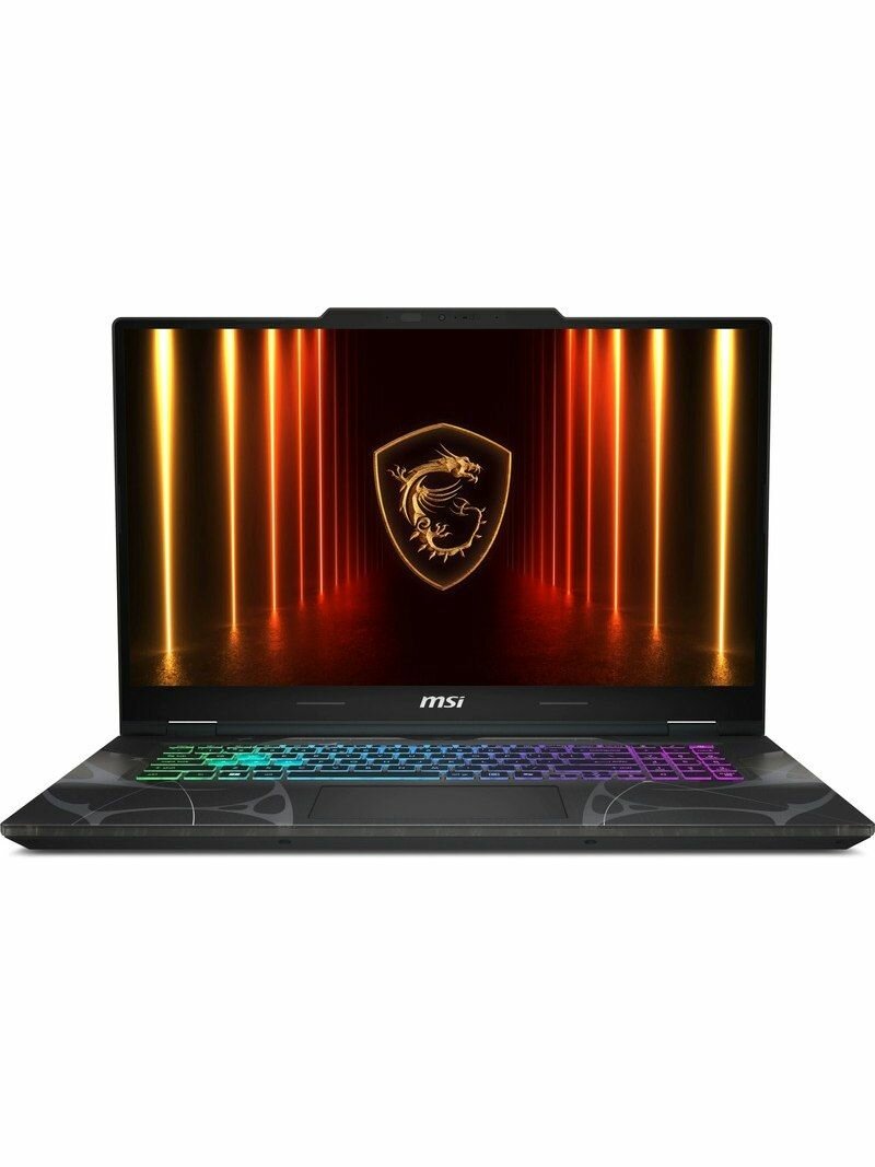 Ноутбук MSI Cyborg A17 AI B2HWFKG-048XRU, 17.3", IPS, AMD Ryzen 7 260 3.8ГГц, 8-ядерный, 16ГБ DDR5, 512ГБ SSD, NVIDIA GeForce RTX 5060 8 ГБ, TGP 55Вт, FreeDOS, черный (9s7-