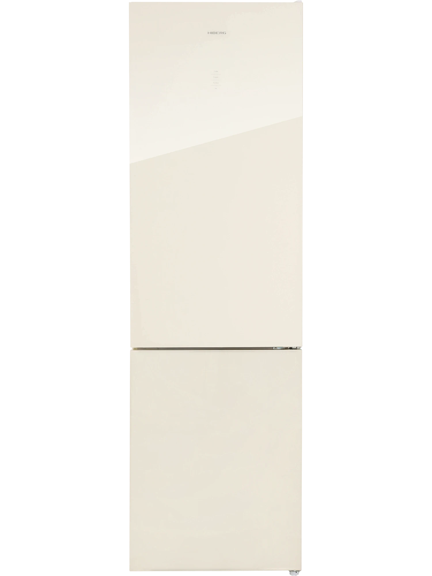 Холодильник HIBERG RFC-400DX NFGY inverter, бежевое стекло, общий объем 380 л