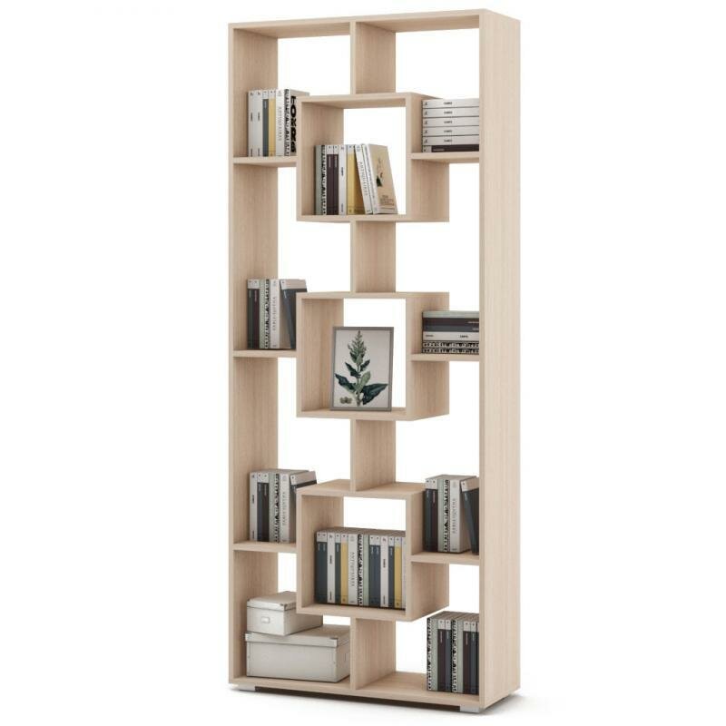 Стеллаж Квадро-1 дуб молочный