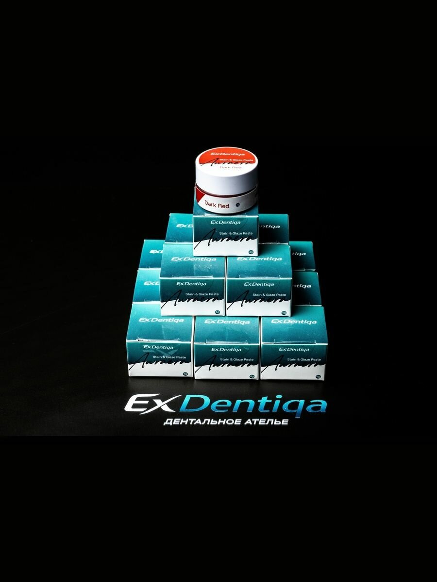 Краска для диоксида циркония ExDentiqa Dark Red