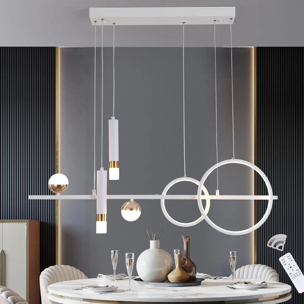 JIINOO Люстра, LED, 48 Вт