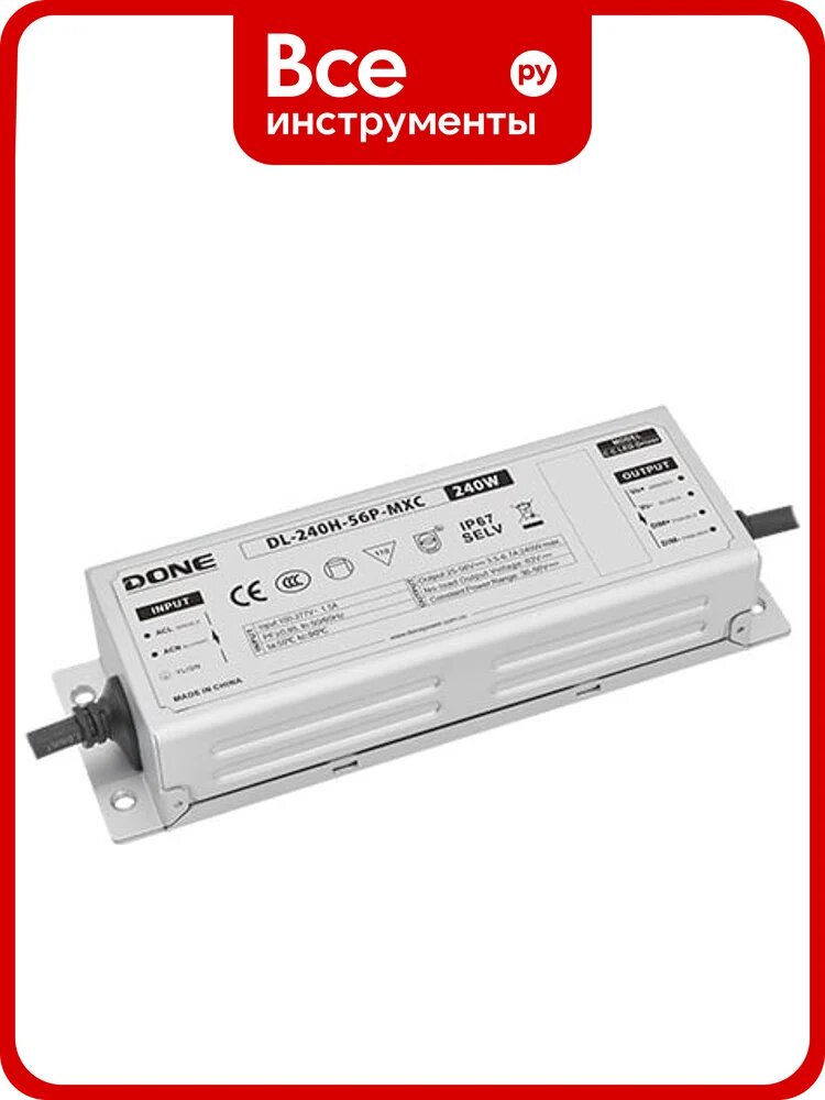 LED-драйвер AC-DC Fibox DL-240H-343A-MXC Done Electronic Т03759651