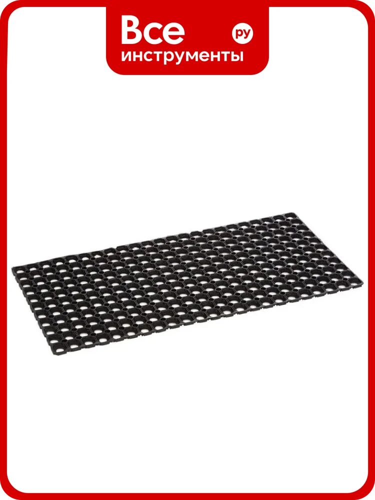 Коврик входной резиновый Luscan Professional 500x1000x16 мм черный 1848966