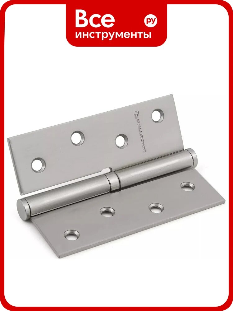 Дверная петля Palladium N 613-S-4" SN левая УТ-00000017, 40 кг, деревянная