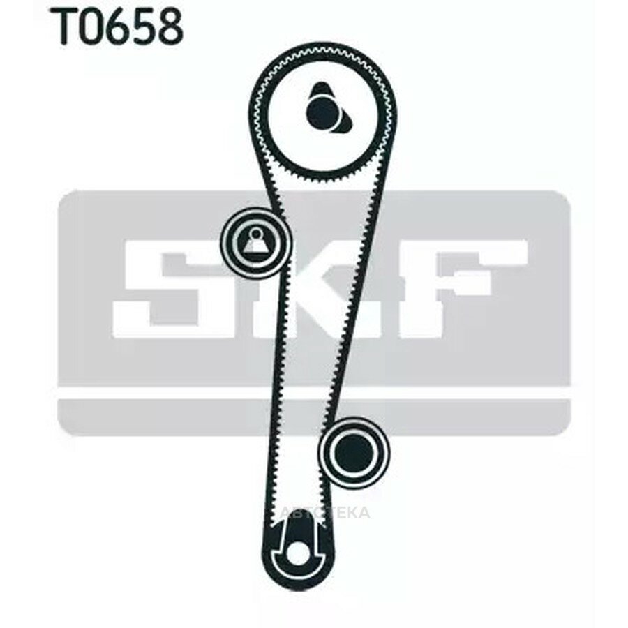 Ремень ГРМ комплект для замены с роликами SKF VKMA95667