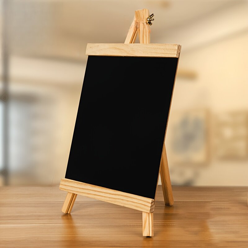 Настольная деревянная табличка с чёрной доской, 20x36 см, для рекламы и объявлений