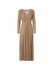 Платье LIU JO Long pleated lurex dress, размер 40, коричневый