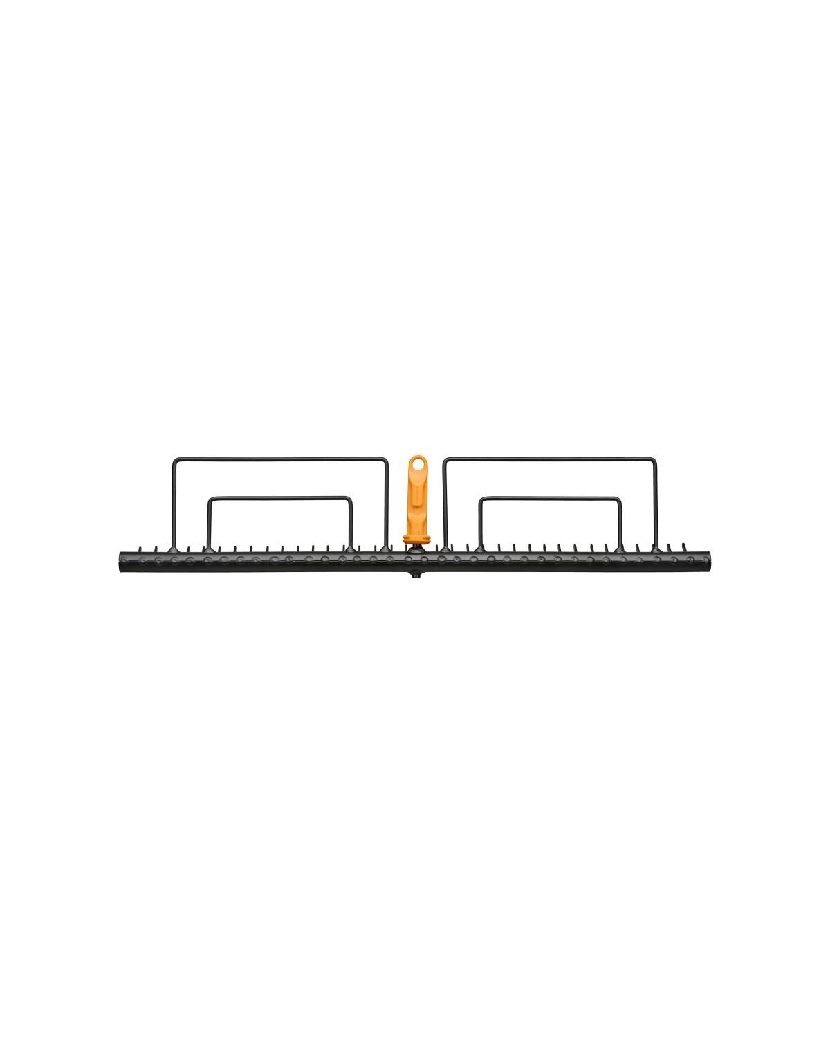 Грабли садовые зубчатые FISKARS OneClick для уборки стальные без черенка (1080680)