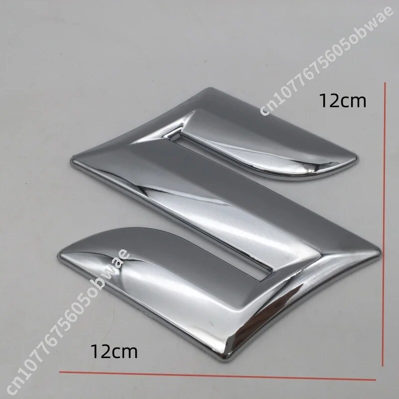 Эмблема Suzuki 8cm Bright silver — фото 1