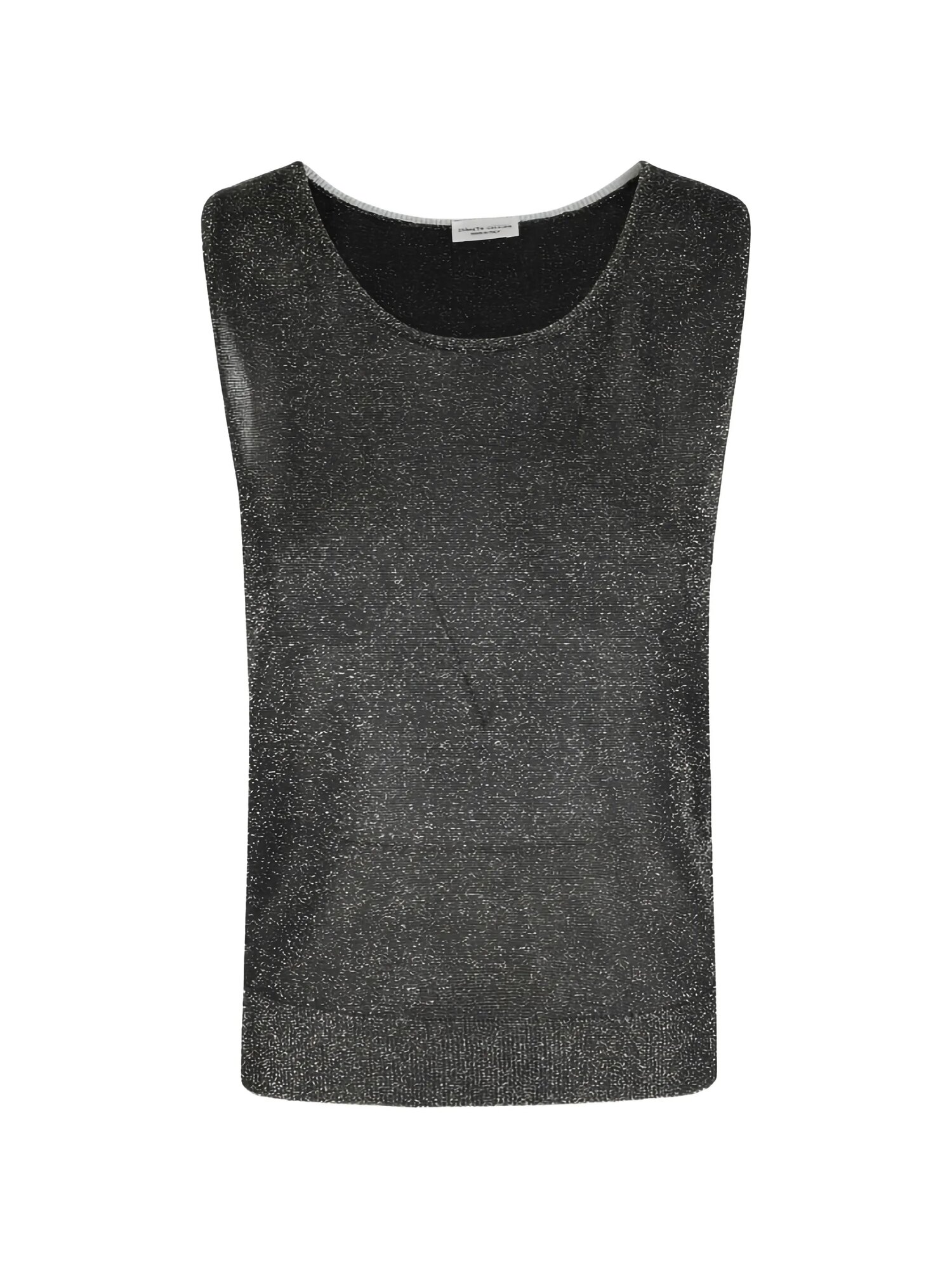 Топ Metallic-effect scoop-neck top