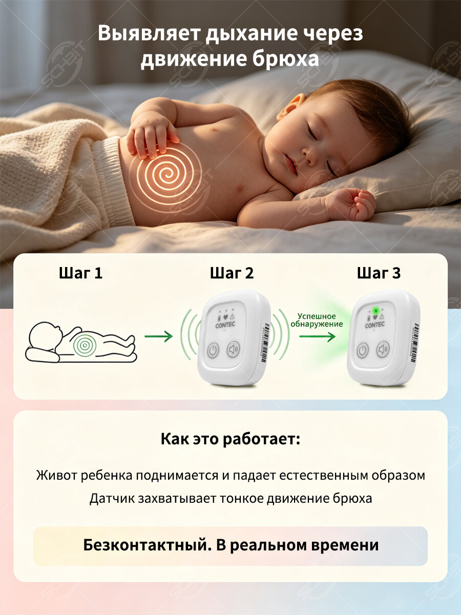 Детский монитор дыхания и движений младенца