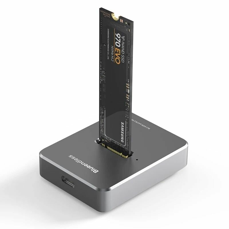 Blueendless Док-станция для M.2 NVME/SATA SSD 10 Гбит/с, корпус USB-C для SSD с ключом M внешний корпус M.2 NVME SATA 10 Гбит/с USB-C ключ M док-станция M.2 SSD 10 Гбит/с USB-C ключ M