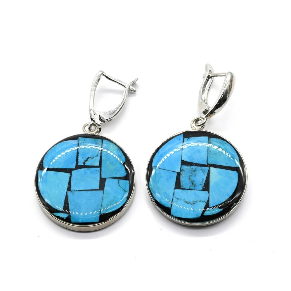 Серьги, бирюза