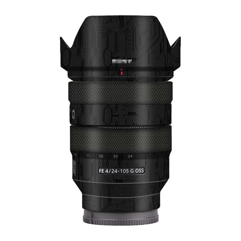 Стикер для объектива Sony FE24-105F4 с черным рисунком схемы, премиальный декаль для камеры