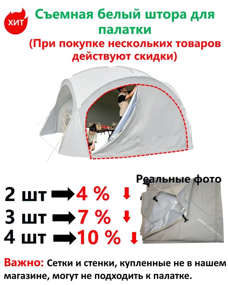 Боковые стенки для садового шатра 4,2х4,2 м(1 шт)