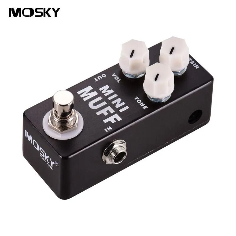 MOSKY MINI MUFF гитарный процессор эффектов дисторшн-фузз, нержавеющая сталь, для электрогитары