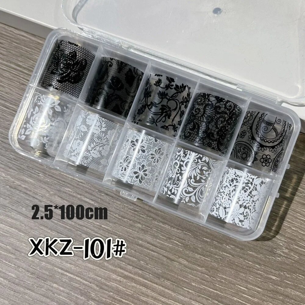 Наклейки для ногтей кружевные, 2.5*100см, XKZ-101#