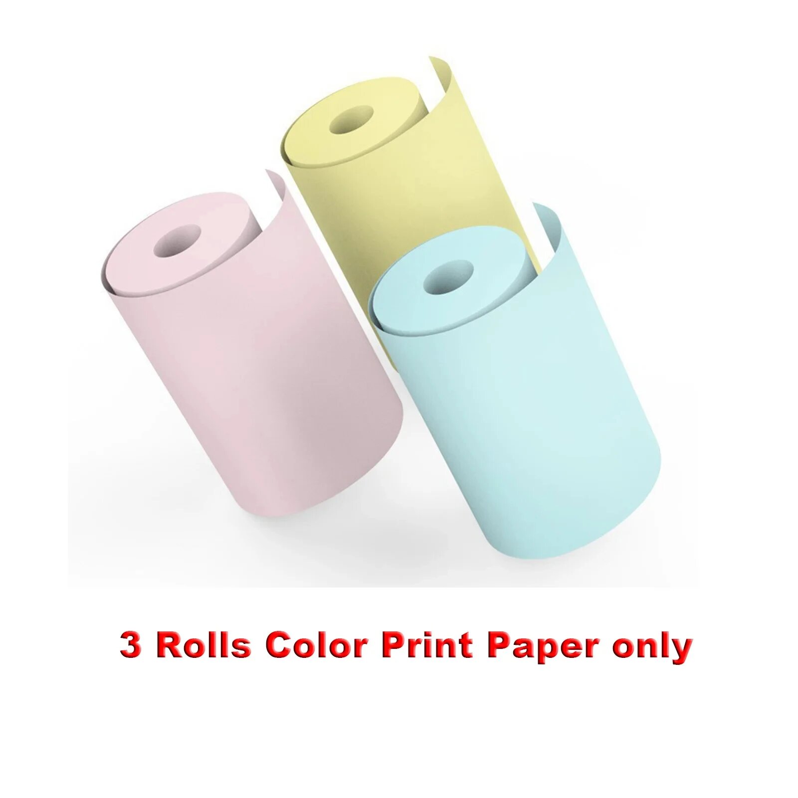 Цветная самоклеящаяся фотобумага для мобильного принтера 3x Color Paper