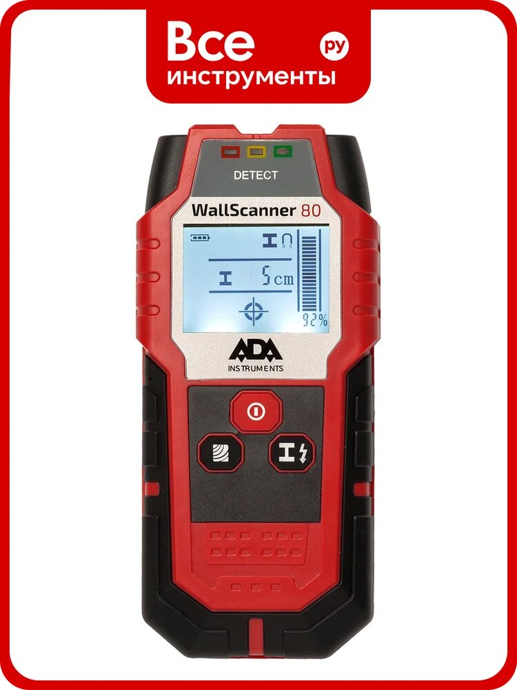 Детектор, ADA, проводки ADA Wall Scanner 80 А00466, прочного материала и, в сфере ремонта