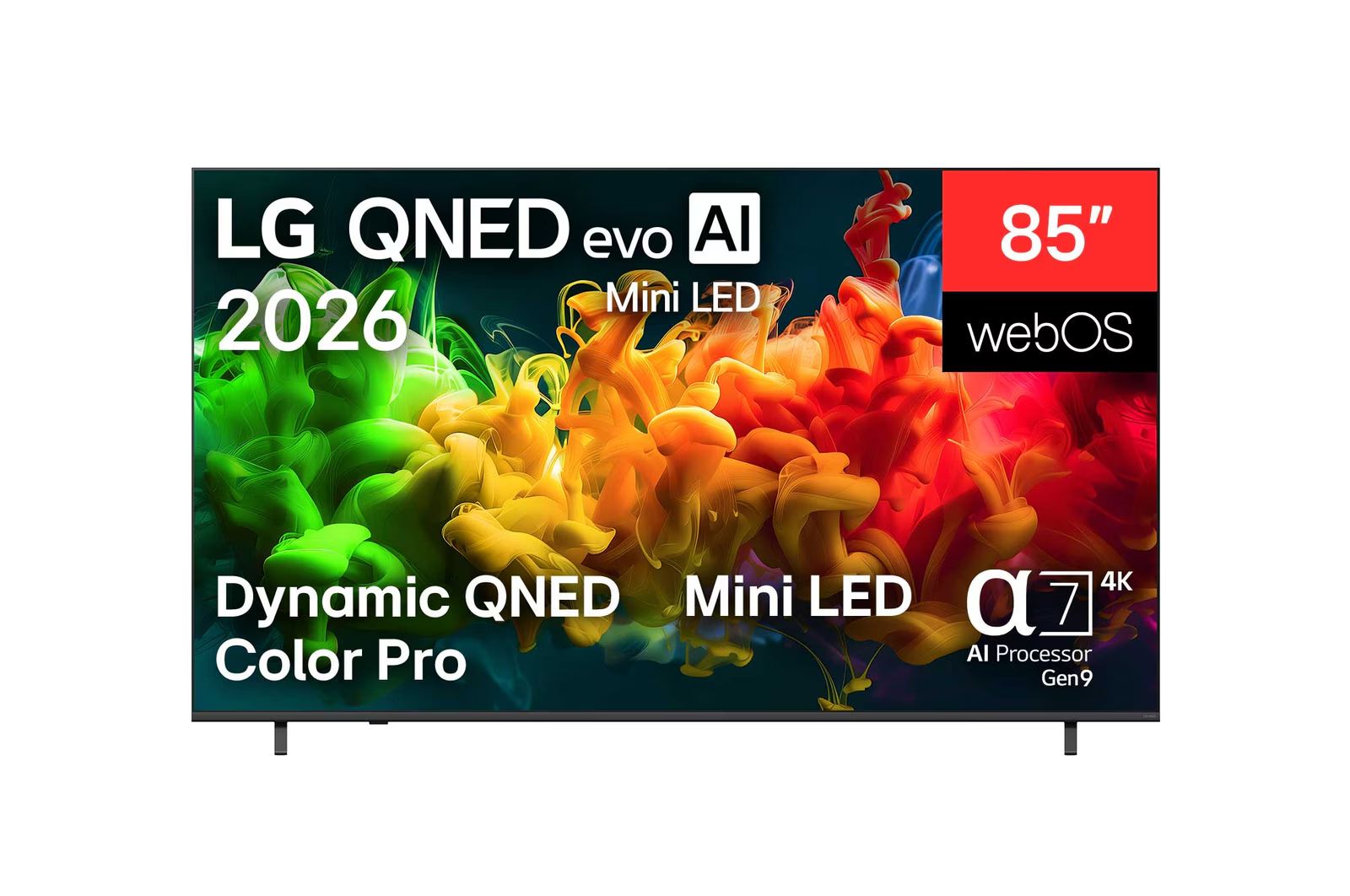 Телевизор 85" LG 85QNED80B6A. ARUG, 4K Ultra HD 3840x2160, черный