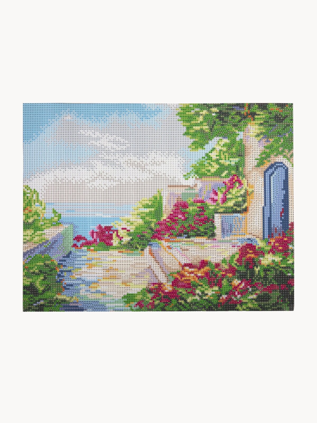 Картина стразами (алмазная мозаика) 30*40 см, остров сокровищ "Домик у моря", без подрамника, 662400