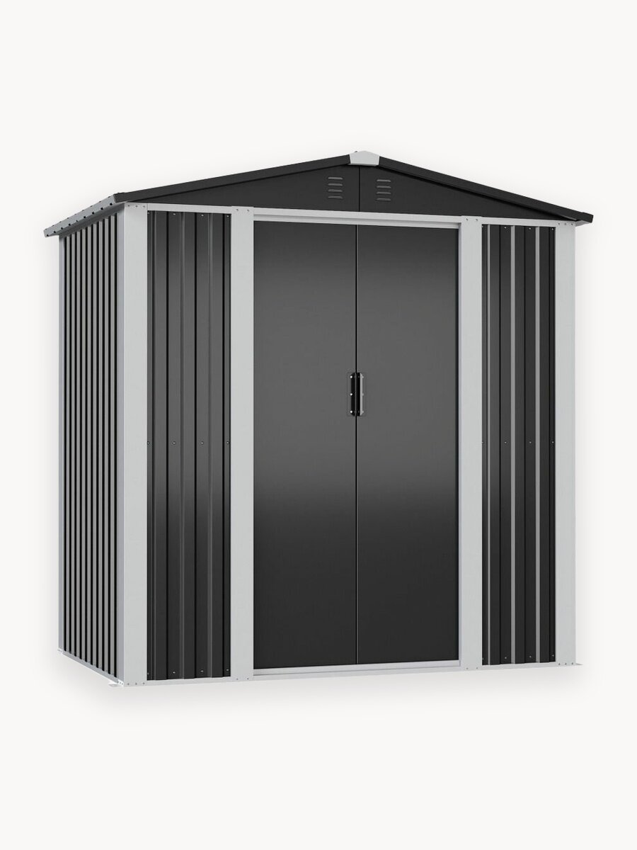 Хозблок Смарт Металл 185х180х120см, металлический, графитовый цвет