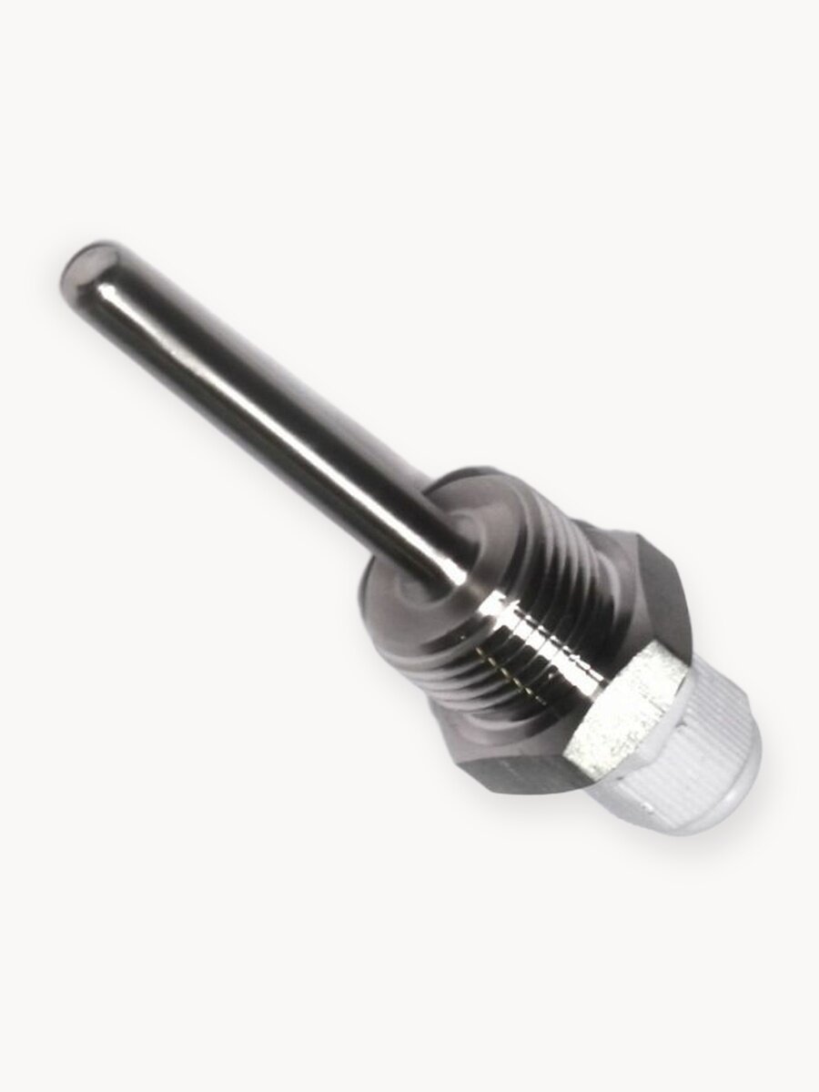 Гильза для датчика температуры 1/2" 30х8 (внутр 6,9) мм, погружная, нержавейка ГазЧасть 222-9700