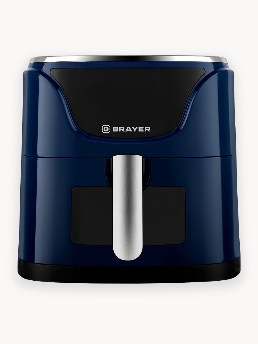 Аэрогриль BRAYER BR2036, 1500Вт, 7 программ, 5л, таймер до 60мин, LCD-дисплей, синий