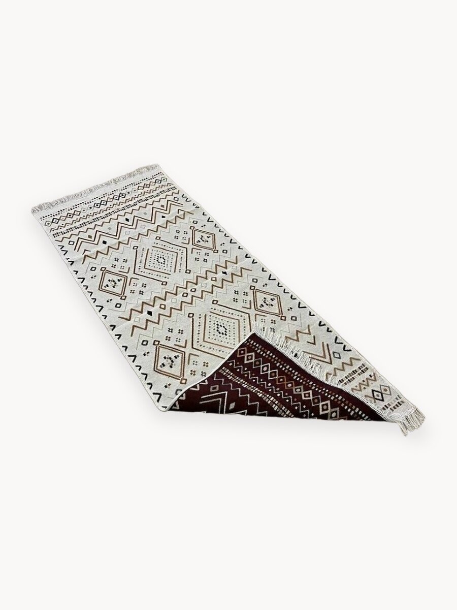 Хлопковая турецкая ковровая дорожка 80 см на 200 см / ковер на кухню / эко килим Musafir Home