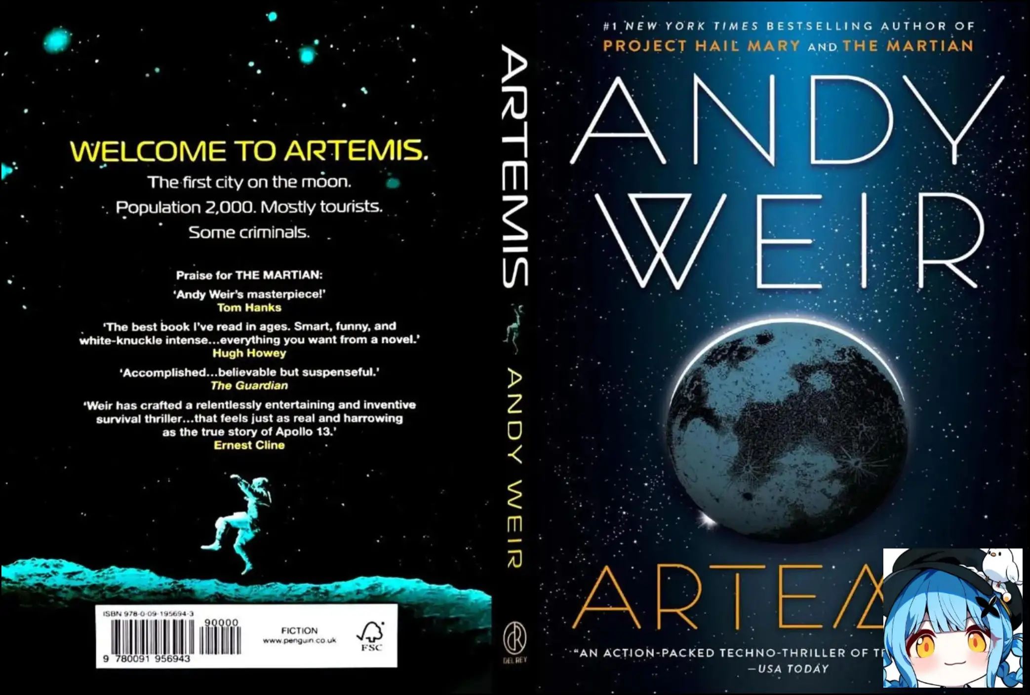 Artemis by Andy Weir Sci-Fi Thriller Moon Colony Fiction English Novel