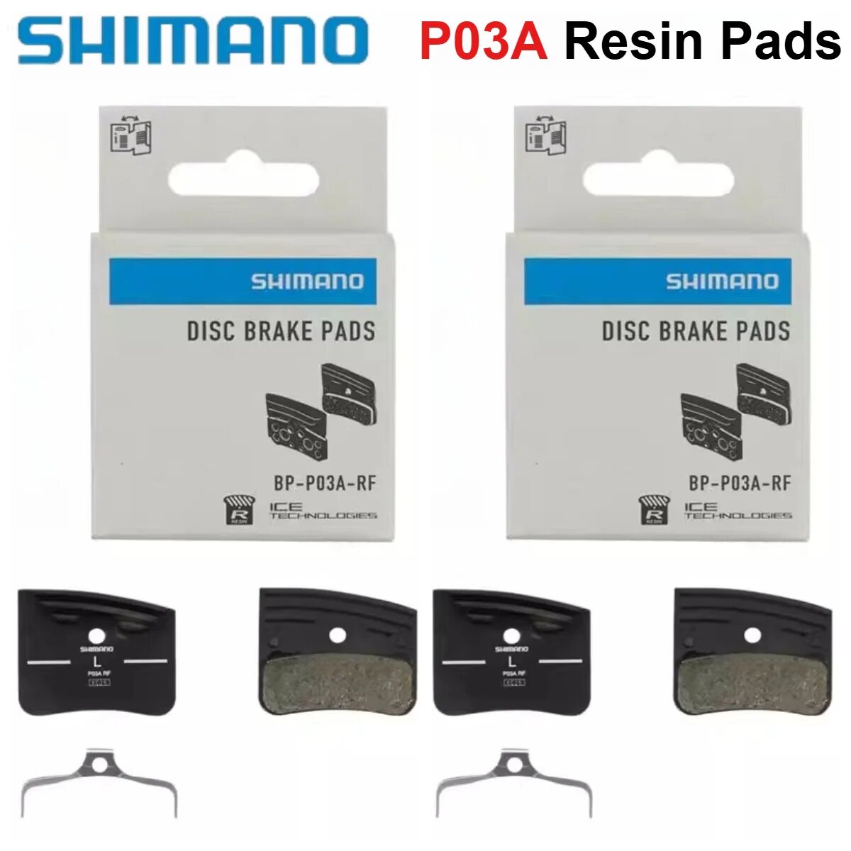 Shimano P03A Resin колодки, 2шт в уп.