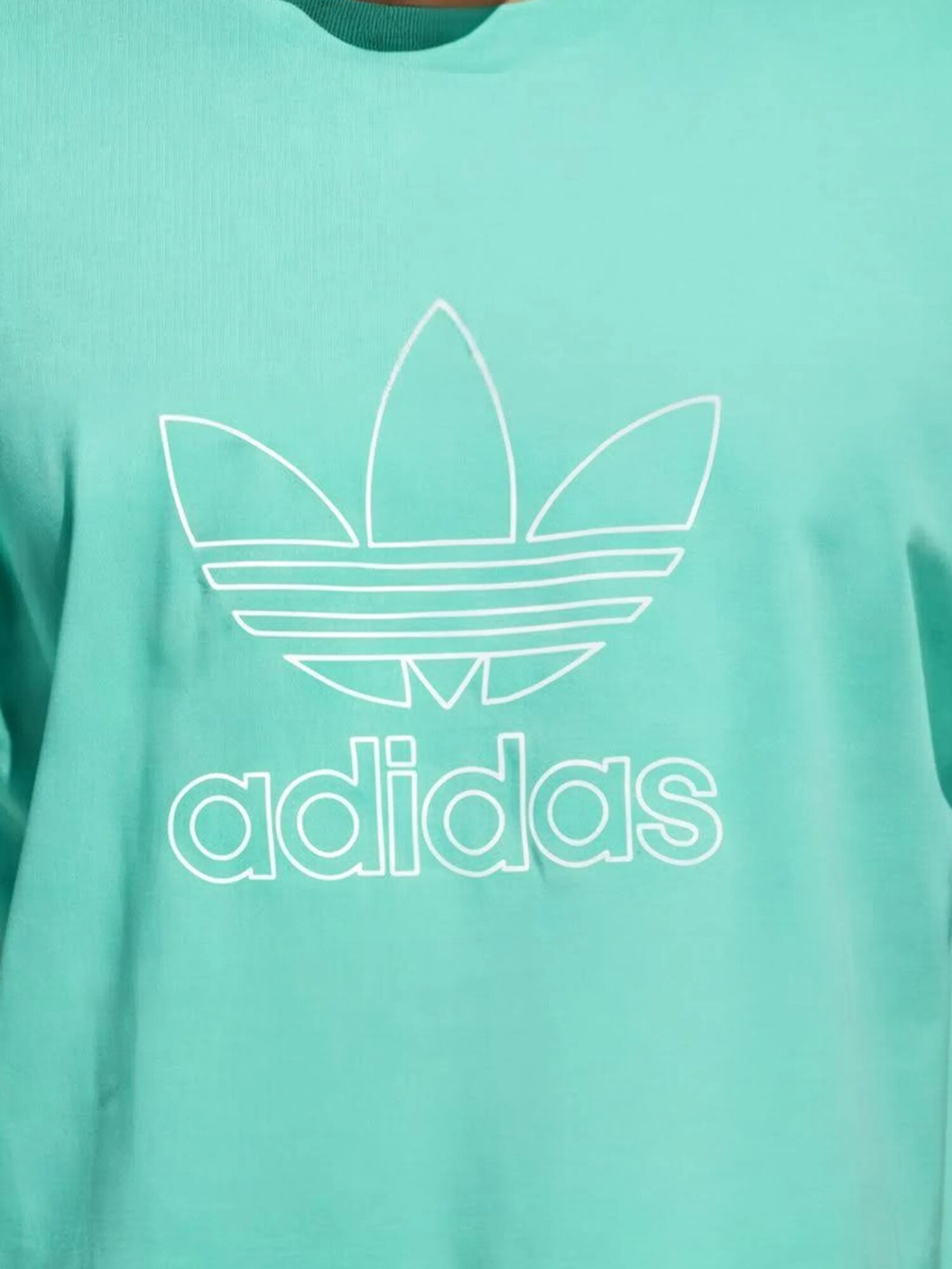 Футболка adidas, размер 46 GER, зеленый — фото 1