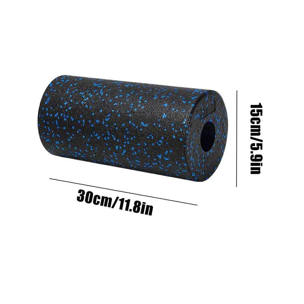 Йога-фоам роллер Темно-синий, black blue