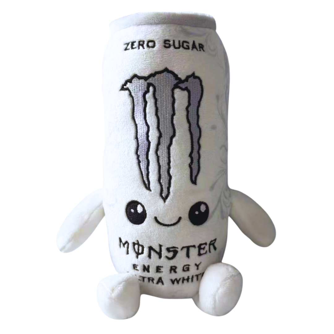 Мягкая плюшевая игрушка Энергетик White Energy Drink, 9 дюймов, плюшевая кукла Monster