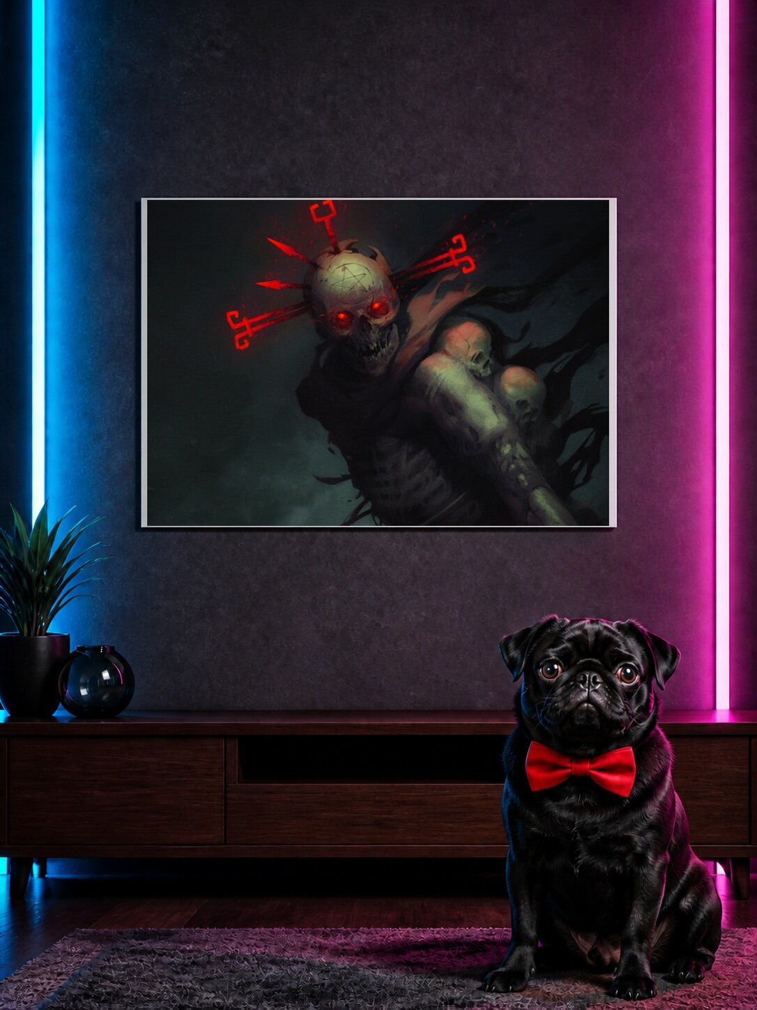 Плакат DOOM Легенды — визуальный стиль культовой игры A3