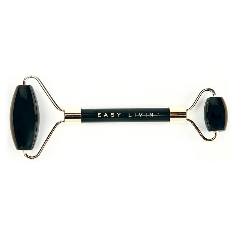 Массажный роллер для лица Easy Livin Roller из обсидиана, ролик для массажа и лифтинга лица, 1 шт