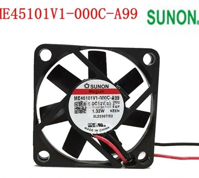 SUNON ME45101V1-000C-A99 DC12V 1.32W 4510 4.5CM 2-проводной вентилятор охлаждения -