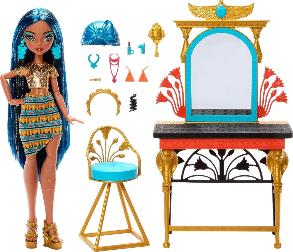Monster High Клео Крутой день ухода игровой набор HXH96