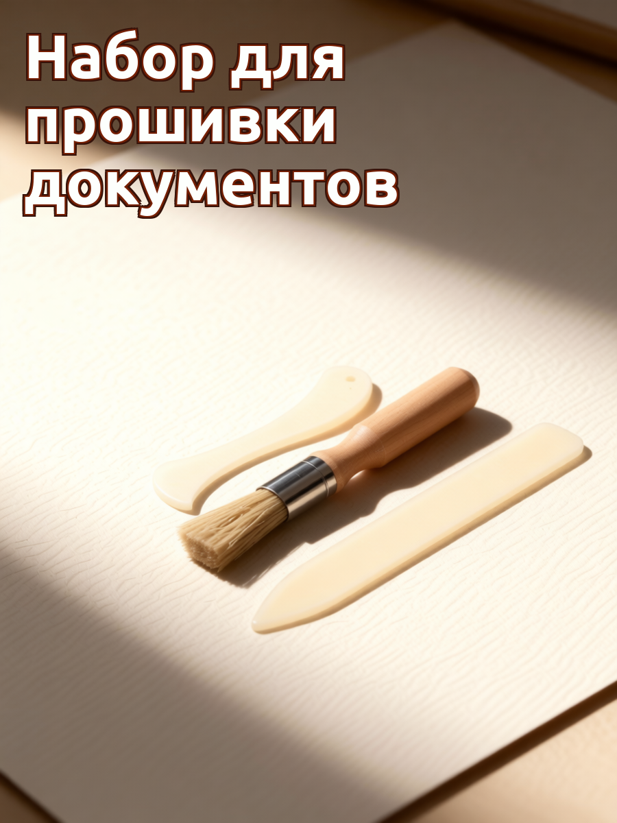 Набор материалов для реставрации книг из ткани и дерева для офисного использования
