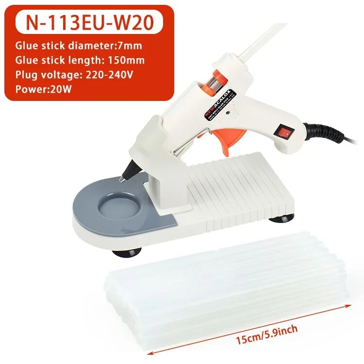 Клеевой пистолет NEWACALOX 20W, 7мм, 150мм, 220-240V, N-113