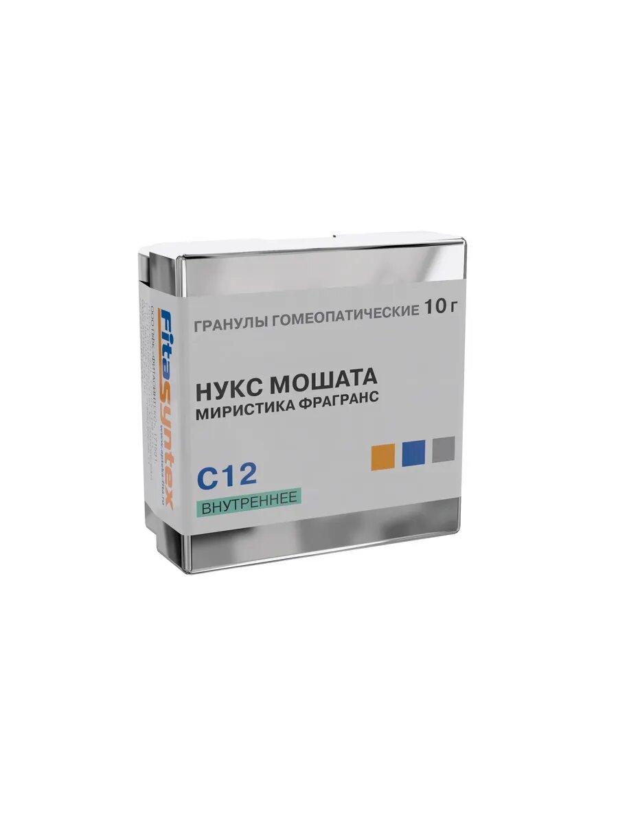Нукс мошата С12, гранулы гомеопатические моно, 10 грамм , Фитасинтекс