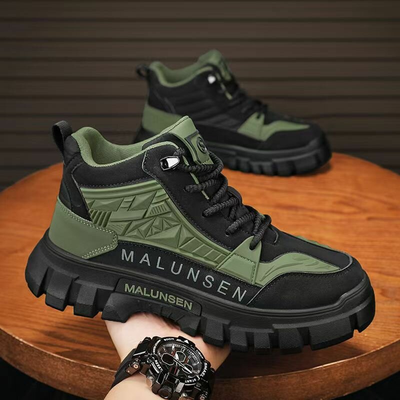 JYL Мартенсы Мужчины Осень Прочная Водонепроницаемая Горы/A95 black and green