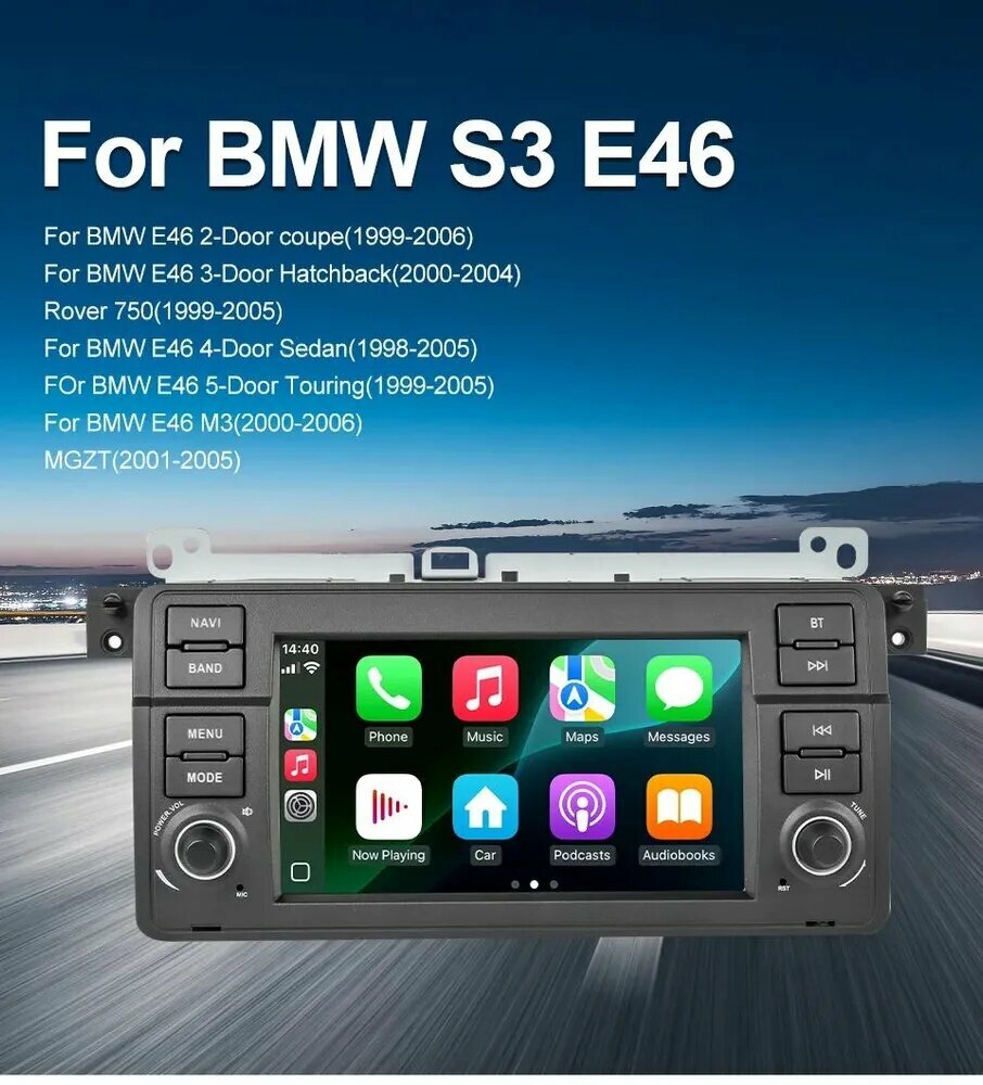 X-REAKO Автомагнитола, диагональ: 7", 2 DIN, 2ГБ/64ГБ